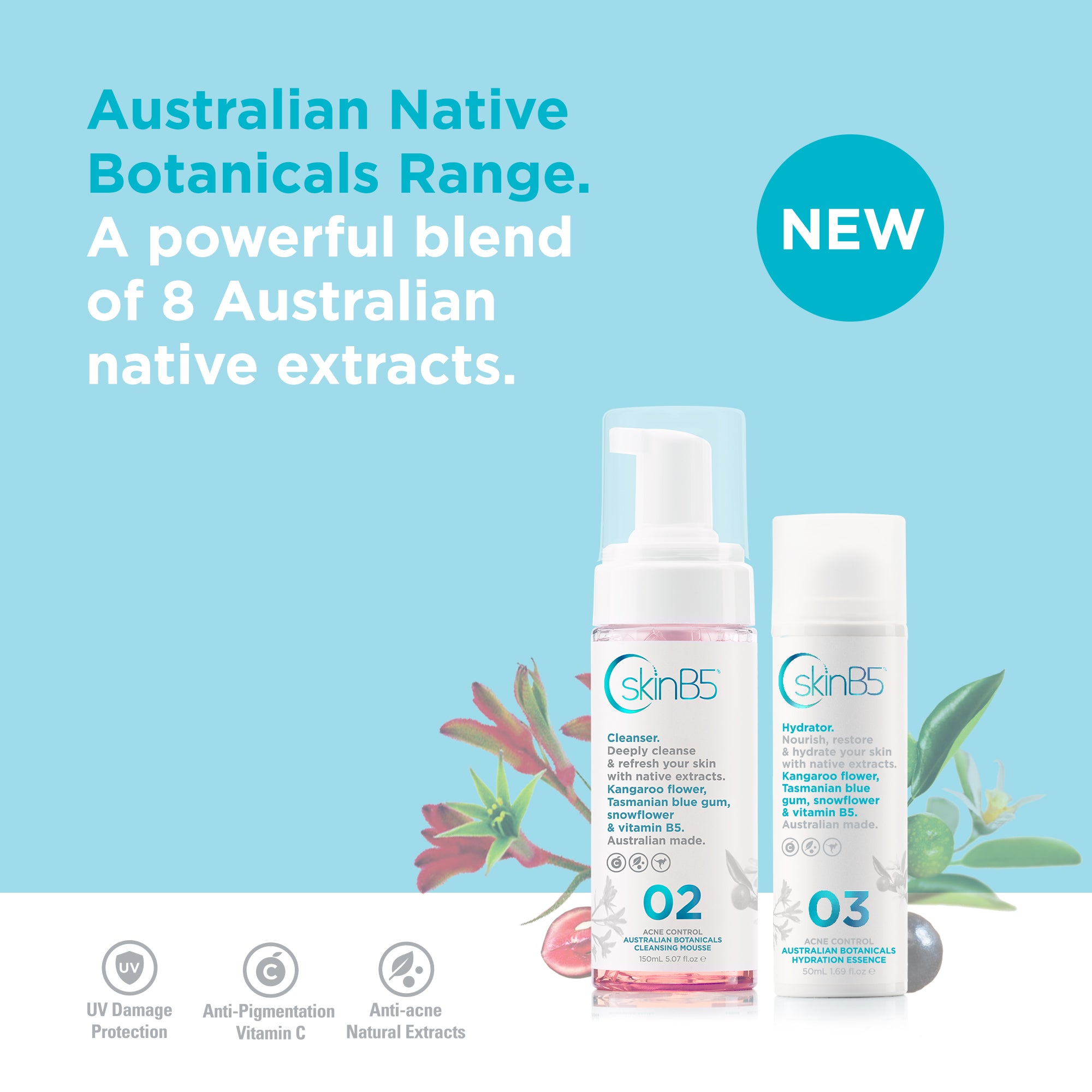 Australian Botanicals Cleansing Mousse | 150ml | SkinB5™ Official Site (HQ)