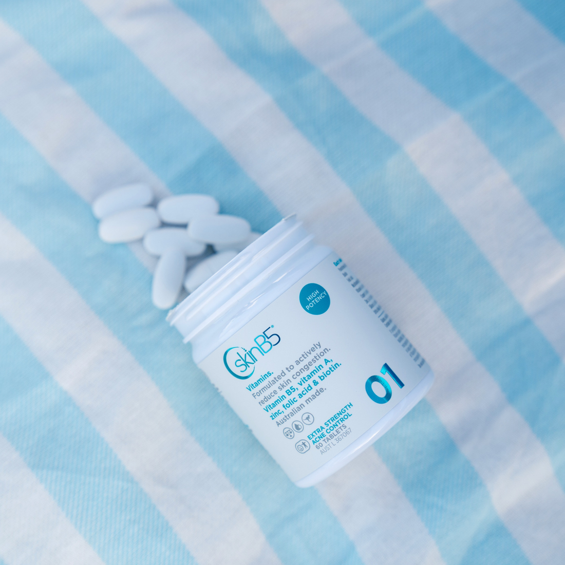 Extra Strength Acne Control Vitamins | 60 Tablets | SkinB5™ Official ...